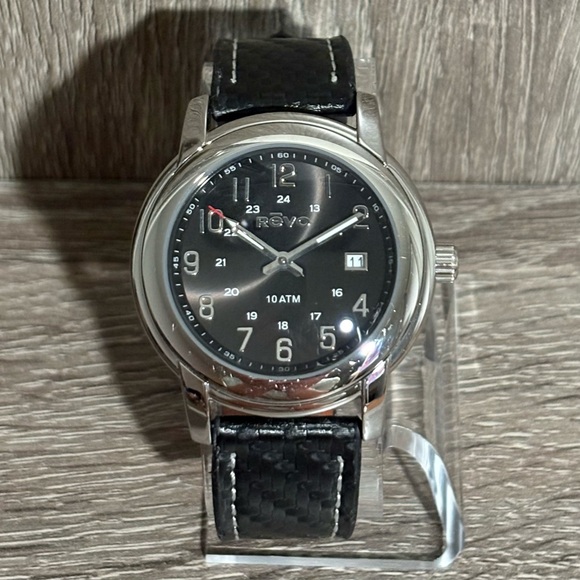 Revo | Accessories | Black Revo Stainless Steel Mens Watch With New ...